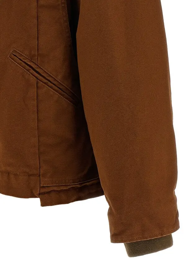 Sacai X Carhartt Logo Patch Zip-up Jacket