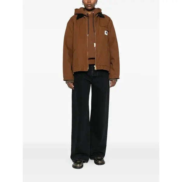 Sacai X Carhartt Logo Patch Zip-up Jacket