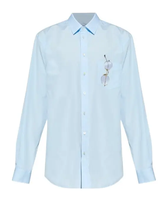 Moschino Long-sleeved Collared Shirt
