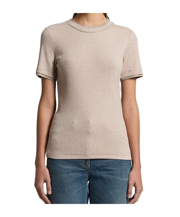 Peserico Cotton T-shirt - Nude