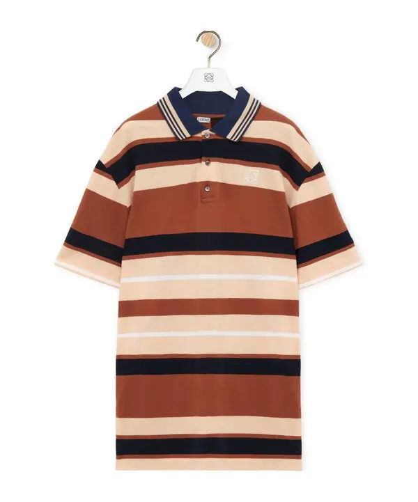 Loewe Oversized Fit Polo In Cotton And Linen