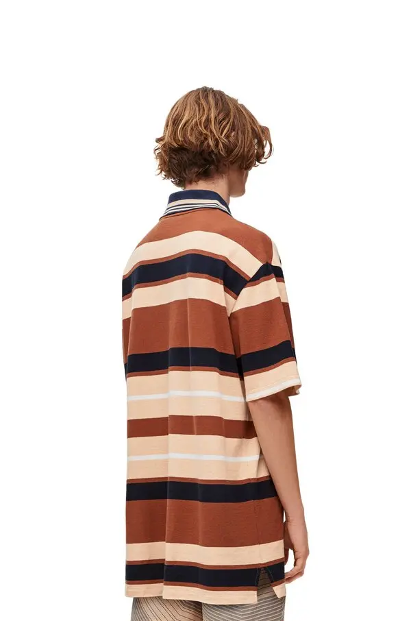 Loewe Oversized Fit Polo In Cotton And Linen