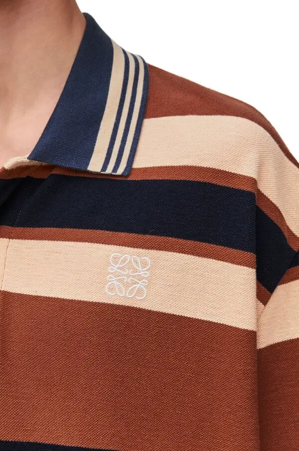 Loewe Oversized Fit Polo In Cotton And Linen