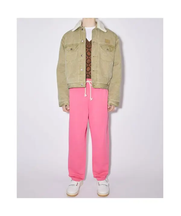 Acne Studios Drawstring-waist Cotton Track Trousers - Pink
