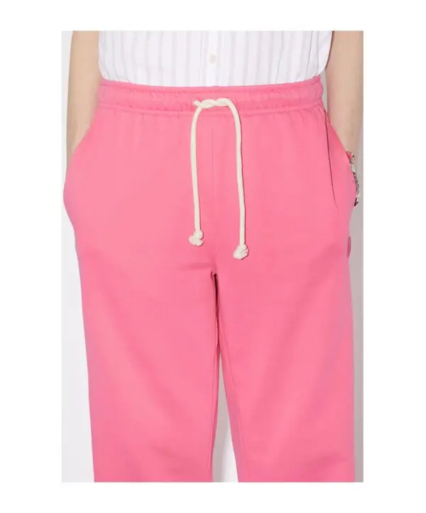 Acne Studios Drawstring-waist Cotton Track Trousers - Pink