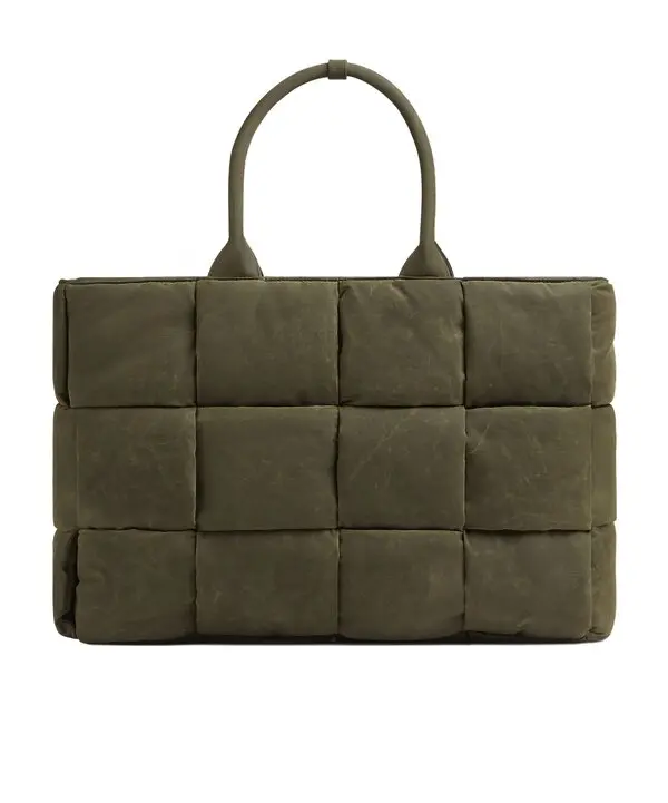 Bottega Veneta Large Arco Padded Tote Bag - Olive