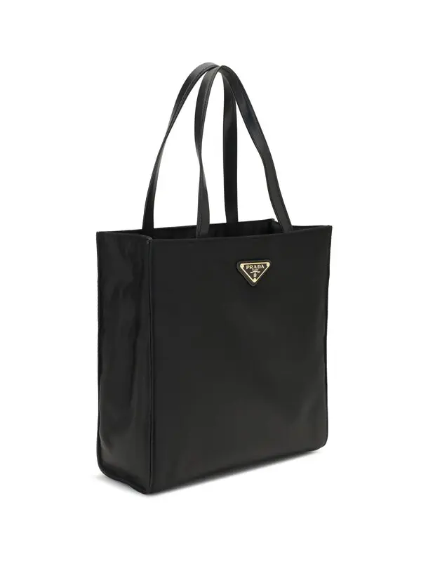 Prada Re-nylon Triangle-logo Tote Bag