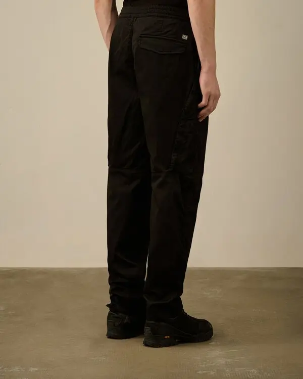 C.P. COMPANY Stretch Cargo Pants - Black