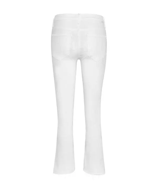MOTHER The Insider Frayed Edge Cropped Trousers