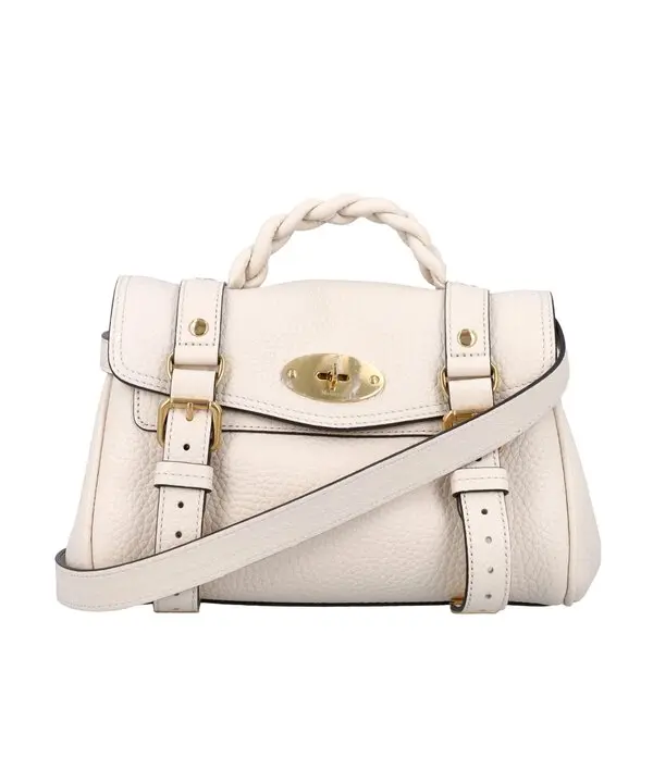 Mulberry Alexa Buckled Mini Crossbody Bag - Nude