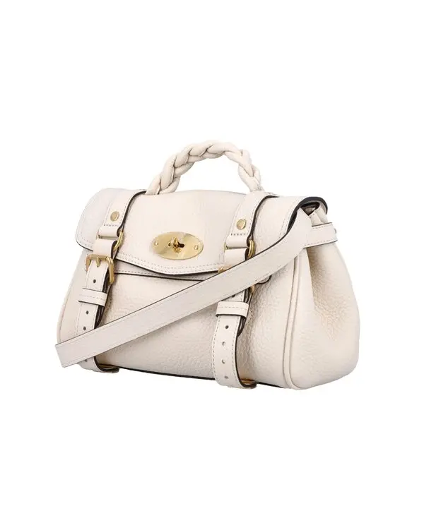 Mulberry Alexa Buckled Mini Crossbody Bag - Nude