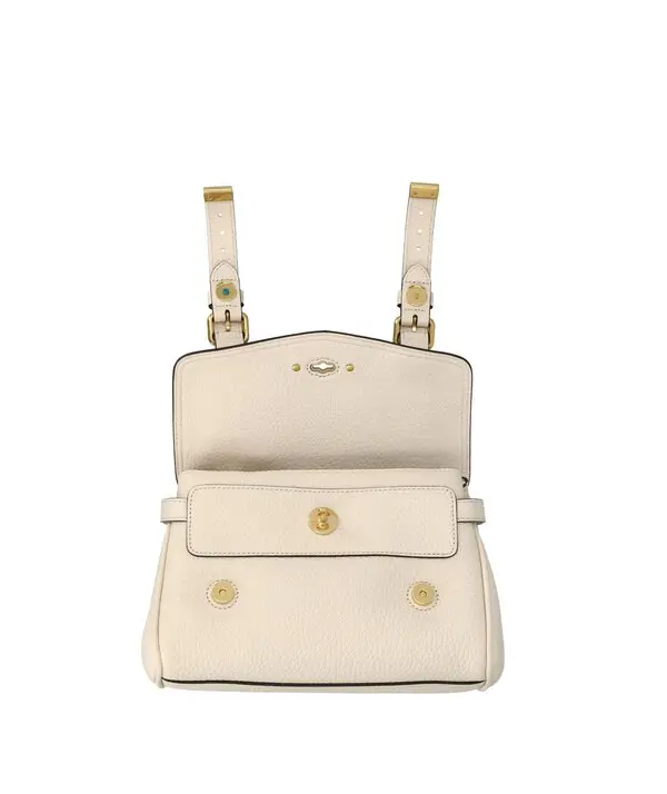 Mulberry Alexa Buckled Mini Crossbody Bag - Nude