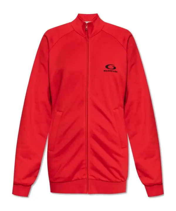 Balenciaga Back Cut-out Tracksuit Dress - Red