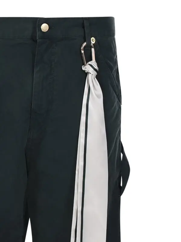 DARKPARK Distressed Detailed Pants With Logo Scarf Detail