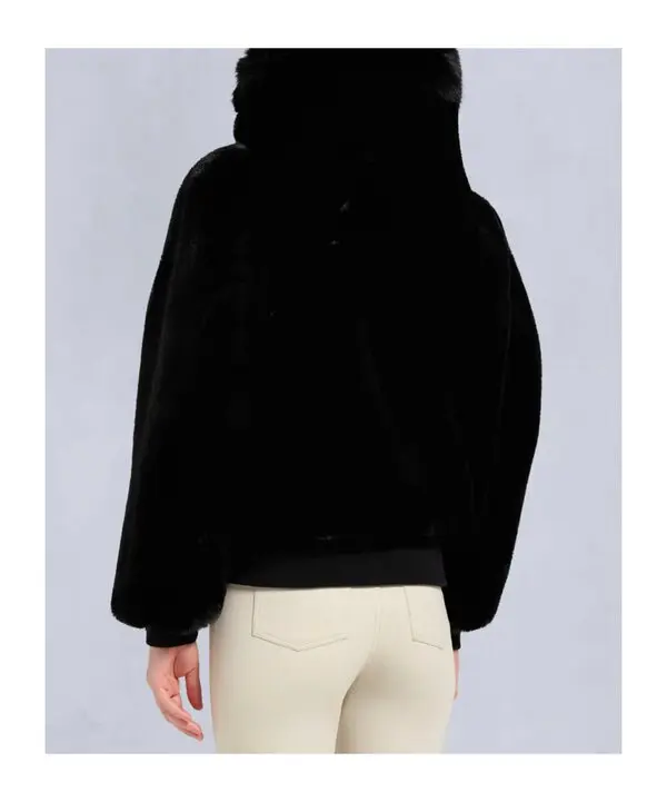 Moose Knuckles Gold Series Original Satin Debbie Bomber Jacket
