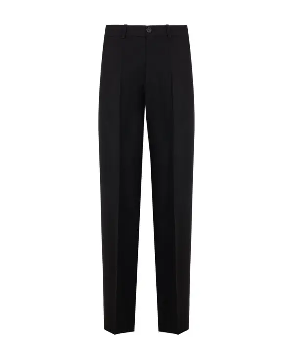 Balenciaga Twill Oversized Pants - Black