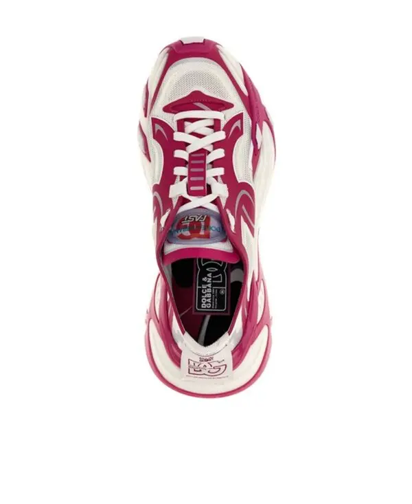 Dolce & Gabbana Fast Panelled Lace-up Sneakers - White