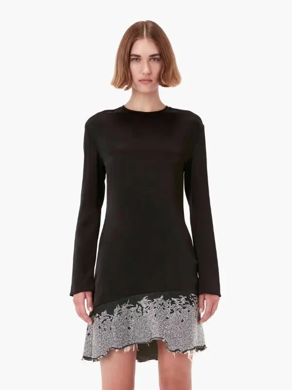J.W.ANDERSON Jw Anderson Distressed Glitter Hem Dress