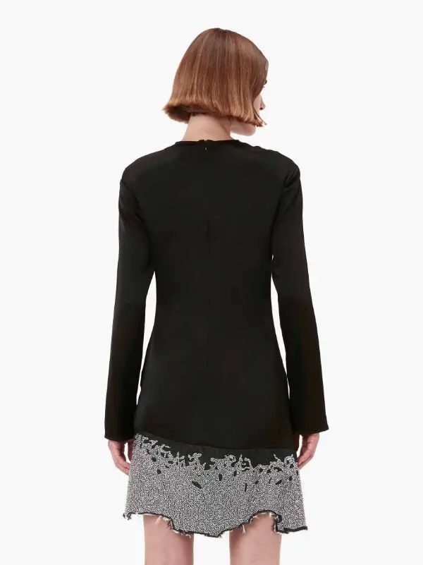 J.W.ANDERSON Jw Anderson Distressed Glitter Hem Dress