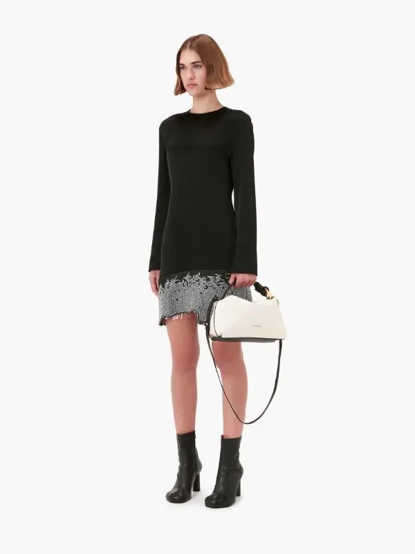 J.W.ANDERSON Jw Anderson Distressed Glitter Hem Dress