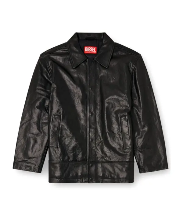 DIESEL® L-jess Leather Jacket - Black