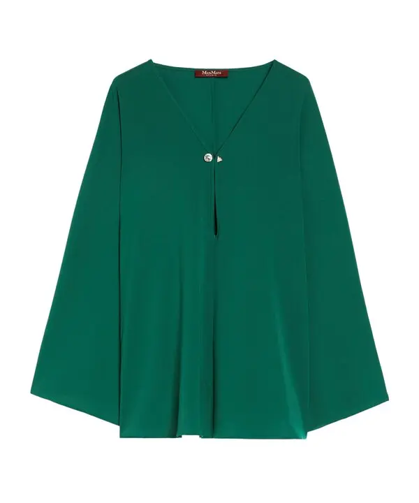 Max Mara Umile V-neck Shirt - Emerald Green