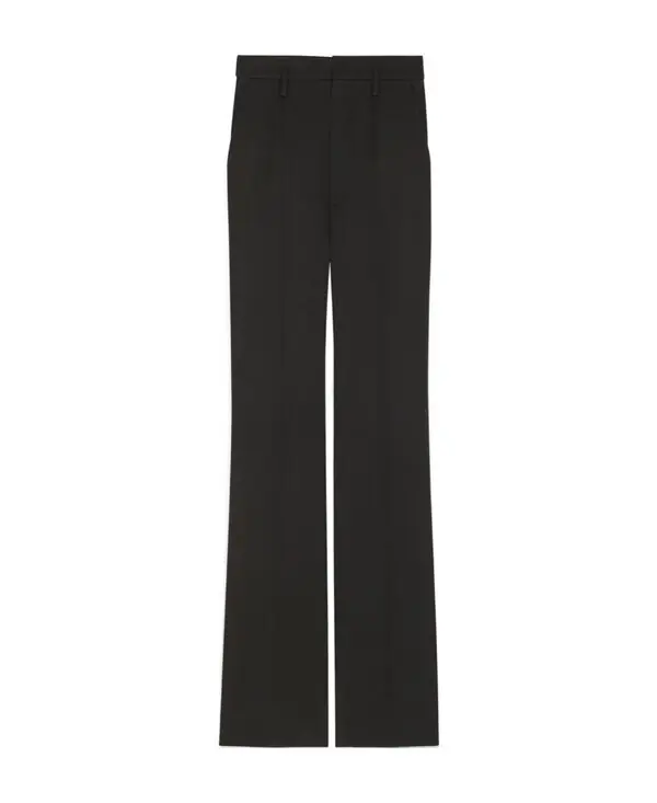 Saint Laurent High Waist Straight Leg Trousers