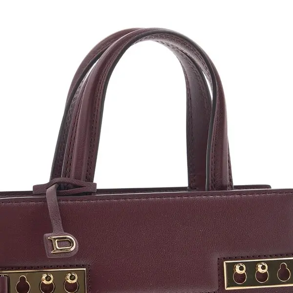 Delvaux Logo Shoulder Bag - Red