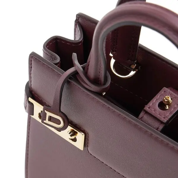 Delvaux Logo Shoulder Bag - Red