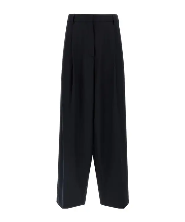 Fabiana Filippi Embellished Waist Wide Leg Trousers - Blue