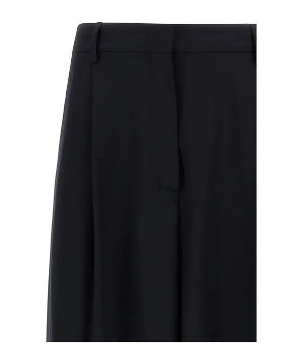 Fabiana Filippi Embellished Waist Wide Leg Trousers - Blue