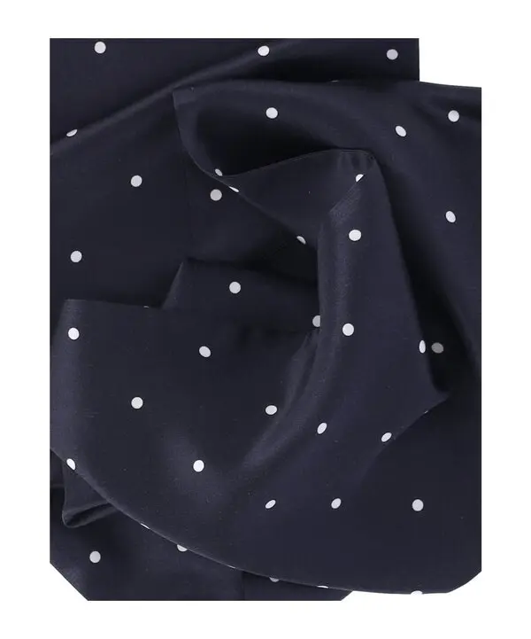 Destin Dot Printed Frayed Scarf