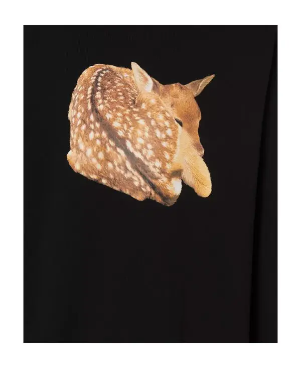 Burberry Deer Print Crewneck Sweatshirt