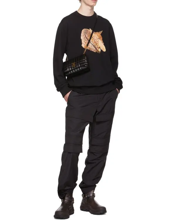 Burberry Deer Print Crewneck Sweatshirt