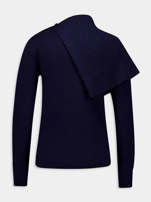 Rabanne Oversized Turtleneck Jumper With Decorative Buttons - Black