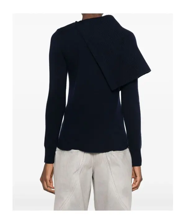 Rabanne Oversized Turtleneck Jumper With Decorative Buttons - Black