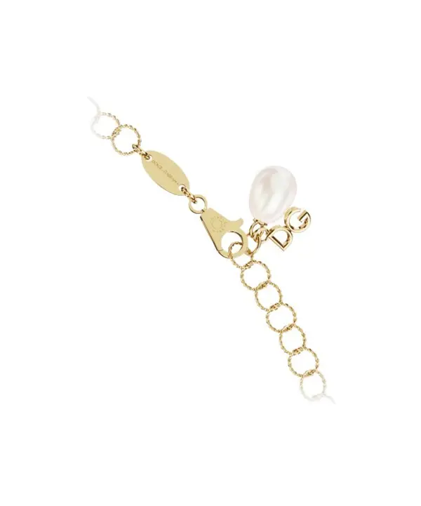 Dolce & Gabbana 18kt Gold Pearl-embellished Bracelet