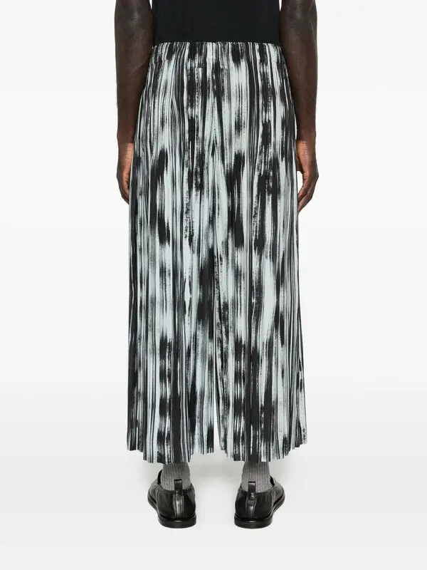 Issey Miyake Pleated Striped Trousers