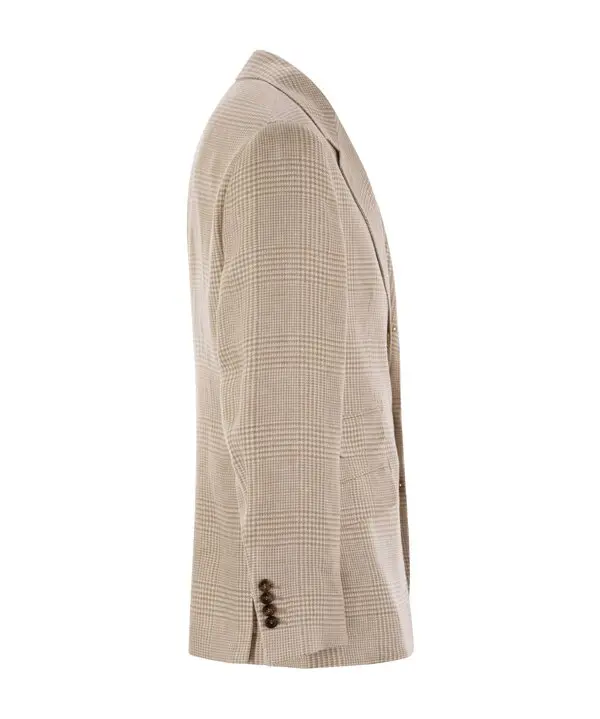 Brunello Cucinelli Single-breasted Checked Blazer - C2274