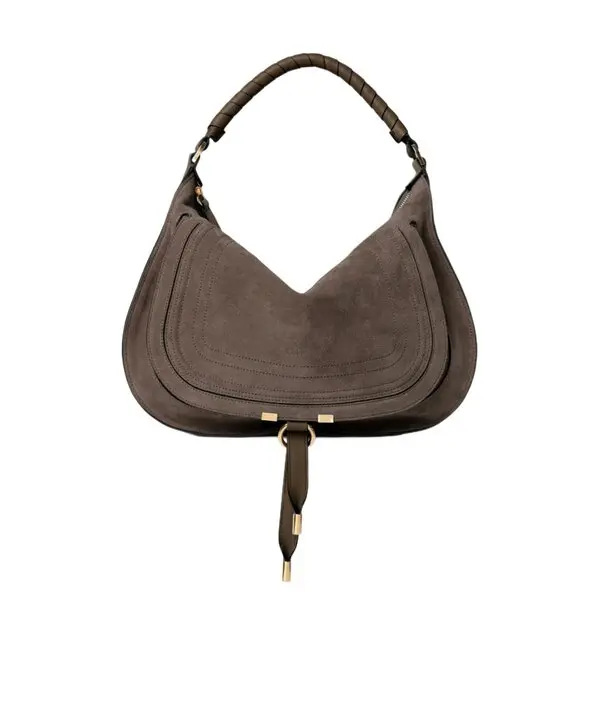 Chloé Marcie Top Handle Tote Bag - Cold Brown