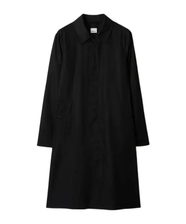 Burberry Long-sleeved Jacket With Notched Lapel - Black