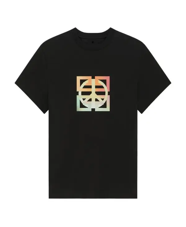 Givenchy T-shirt In Printed Jersey - Black