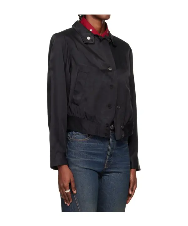 Our Legacy Stand Collar Twill Bomber Jacket