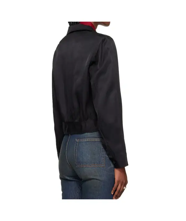 Our Legacy Stand Collar Twill Bomber Jacket