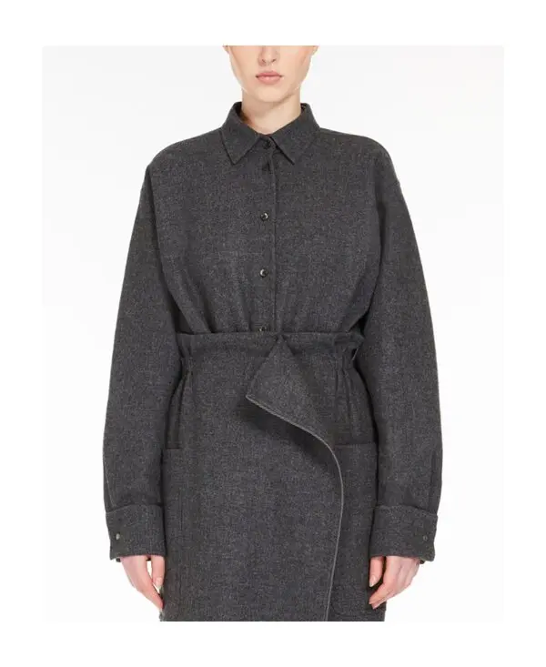 Max Mara Abadan Felted-finish Shirt Jacket