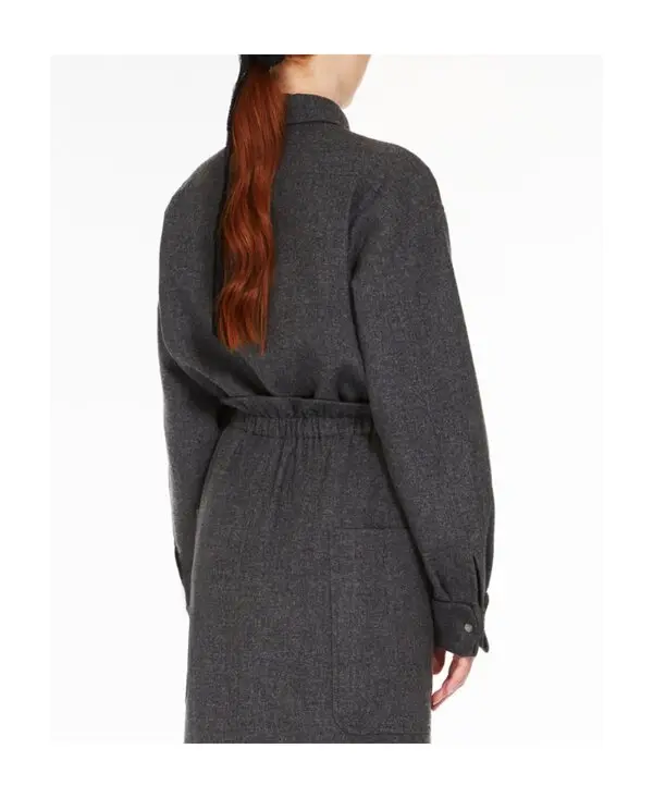 Max Mara Abadan Felted-finish Shirt Jacket