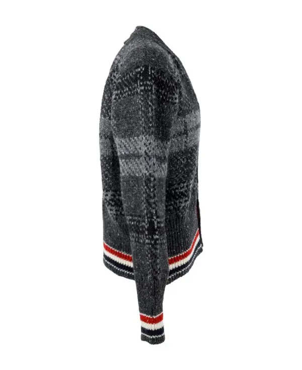 Thom Browne Plaid Knit Cardigan