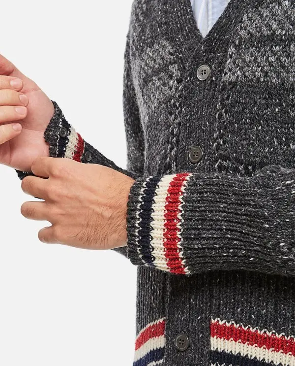 Thom Browne Plaid Knit Cardigan