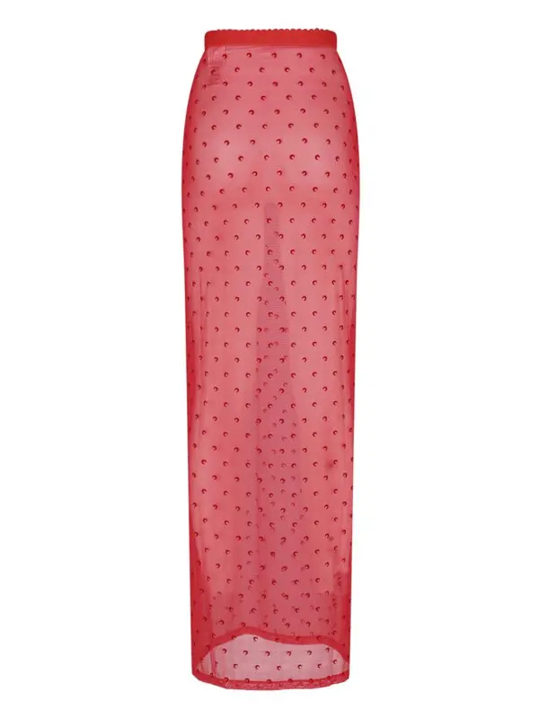 MARINE SERRE Printed Midi Skirt