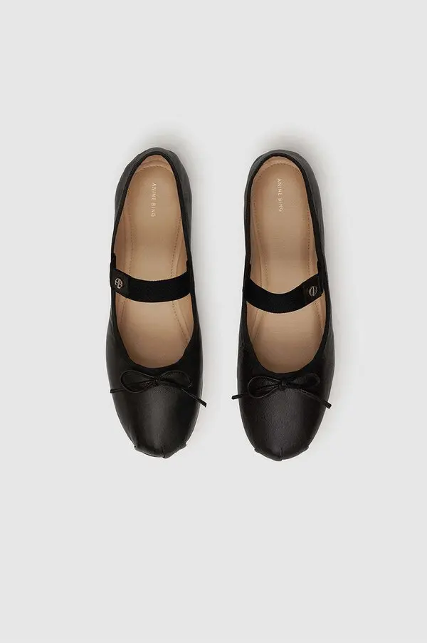 ANINE BING Jolie Ballerinas With Bow Detail